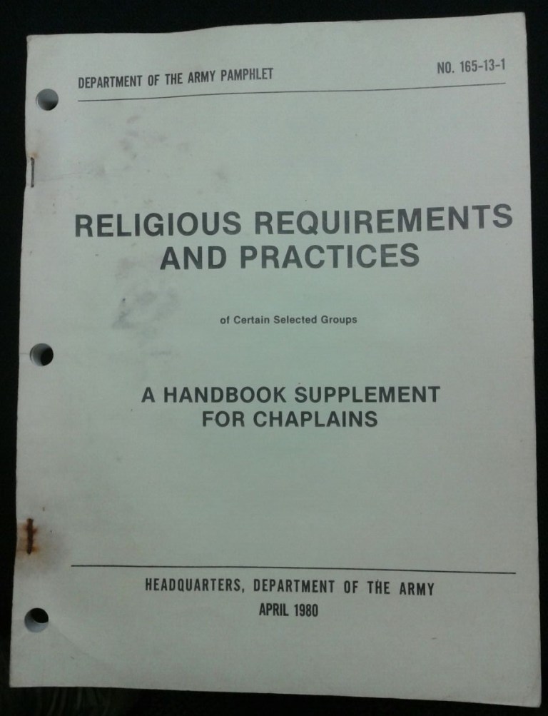 ARs, TCs, TMs, FMs, PAMs, Etc. | The Chaplain Kit