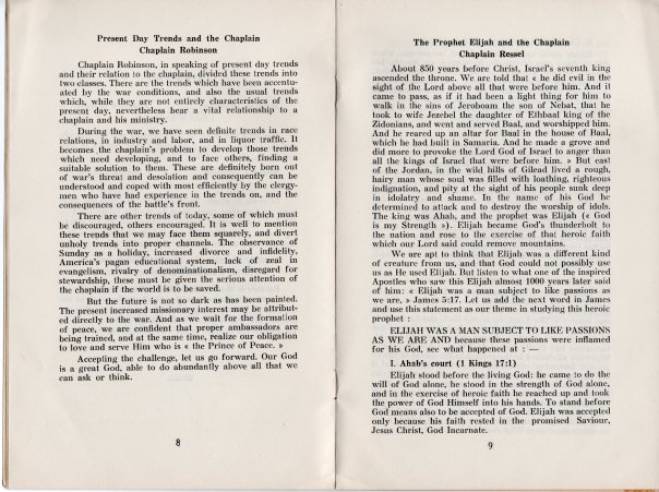World War 2 Protestant Chaplains’ Retreat | The Chaplain Kit