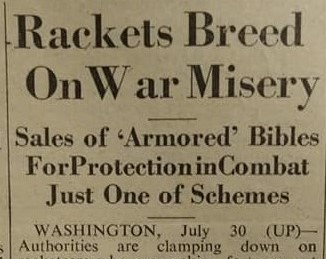 WW2 Steel-Cover NT a “Racket”? | The Chaplain Kit